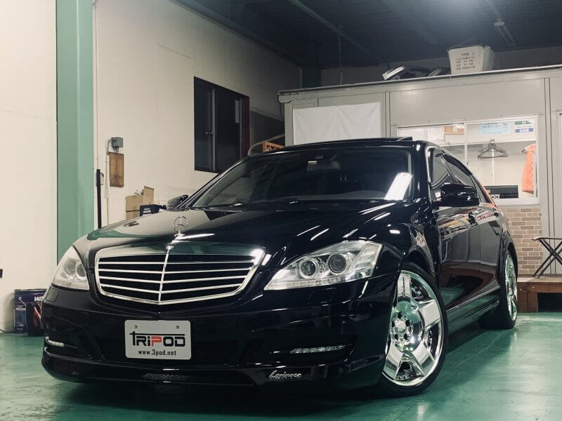 Mercedes Benz S550L Blue Efficiency Aero Complete Lorinser RSK6 - トライポッド